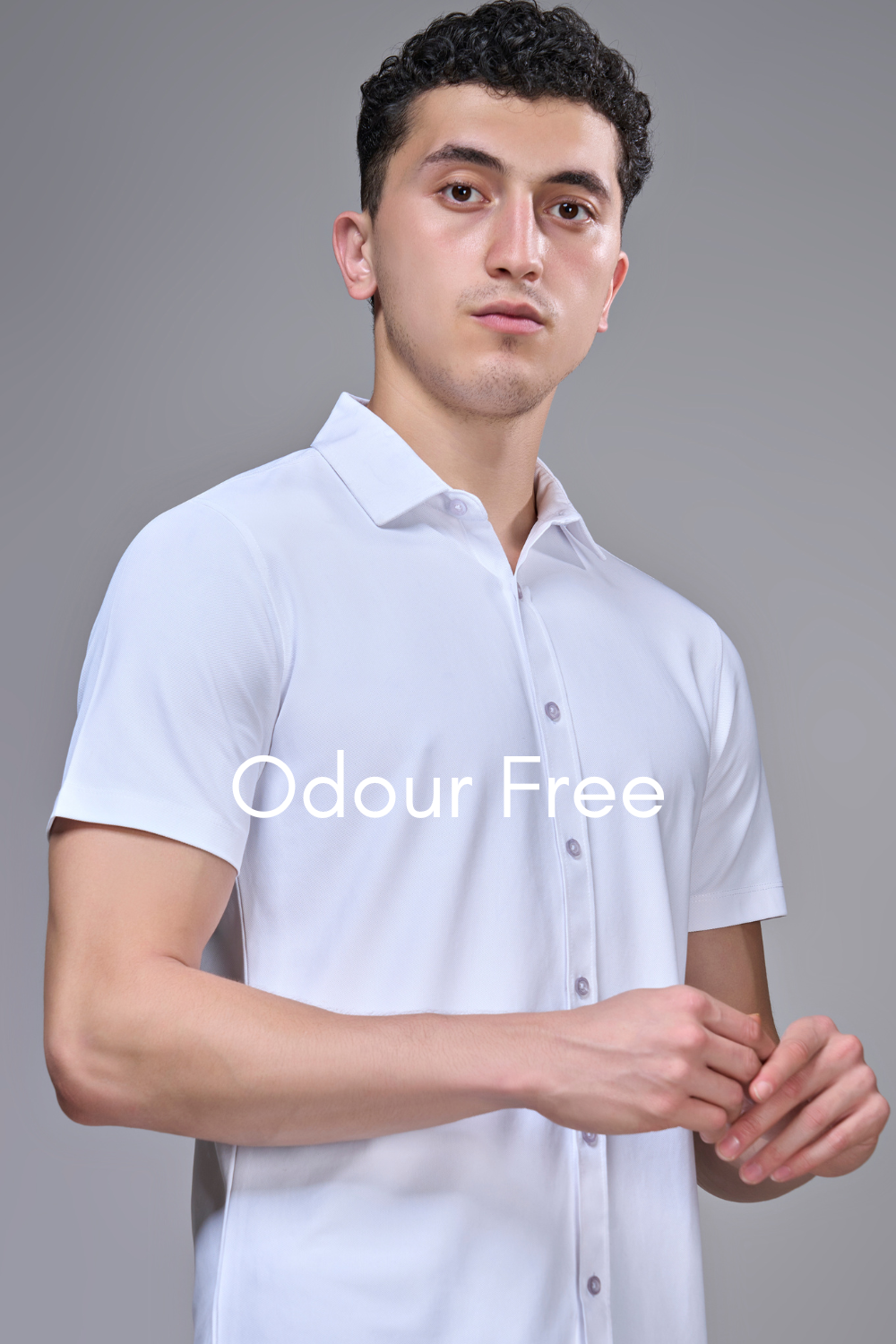 White Smart Tech Shirt – Maxzone Clothing