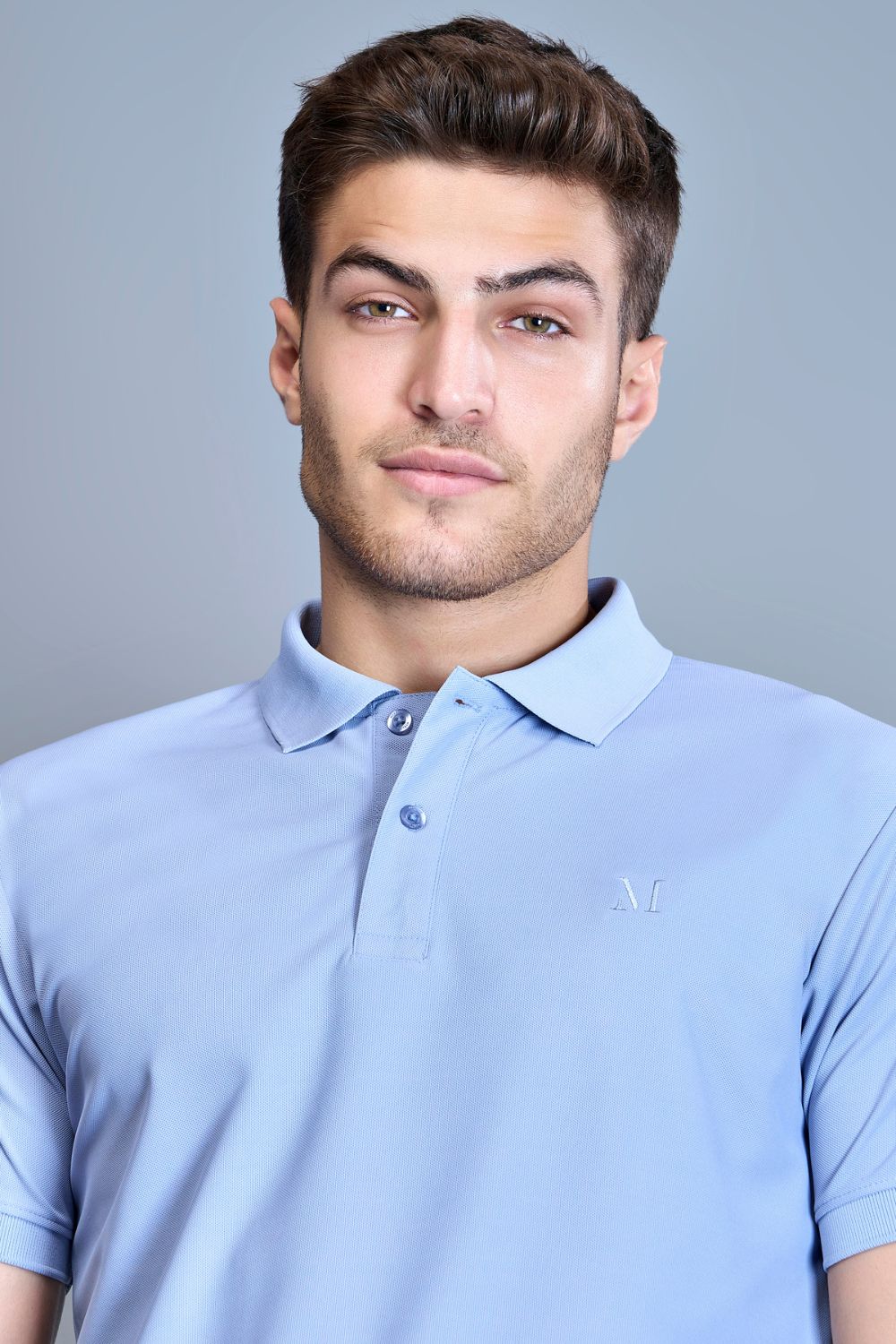Smart tech polo - Ice Blue